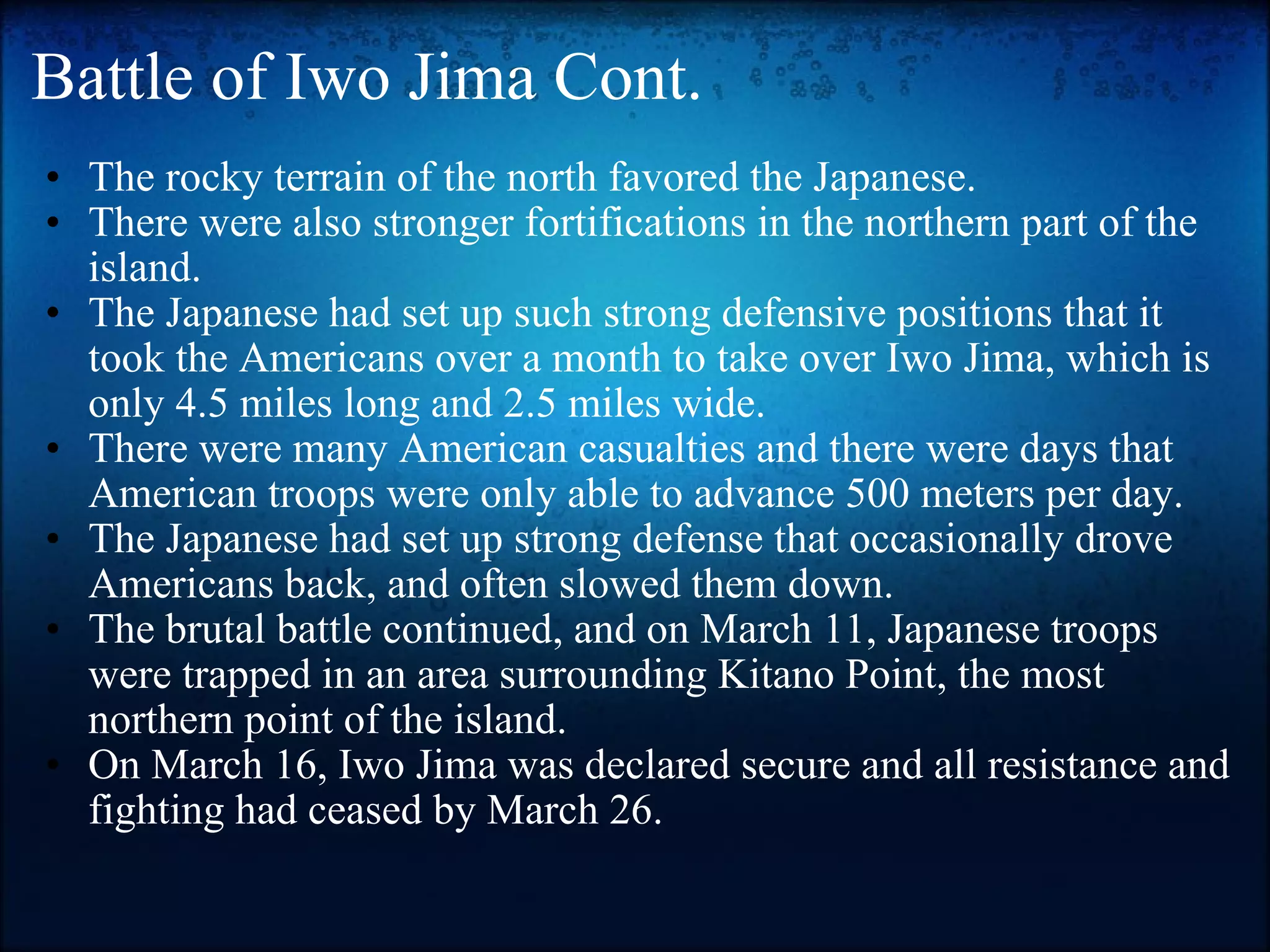 Battle of Iwo Jima | PPT
