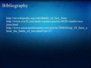 Battle of Iwo Jima | PPT