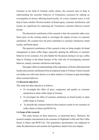 A study on customer behaviors in chain coffee shops in Vietnam | PDF