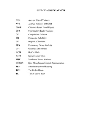 A study on customer behaviors in chain coffee shops in Vietnam | PDF