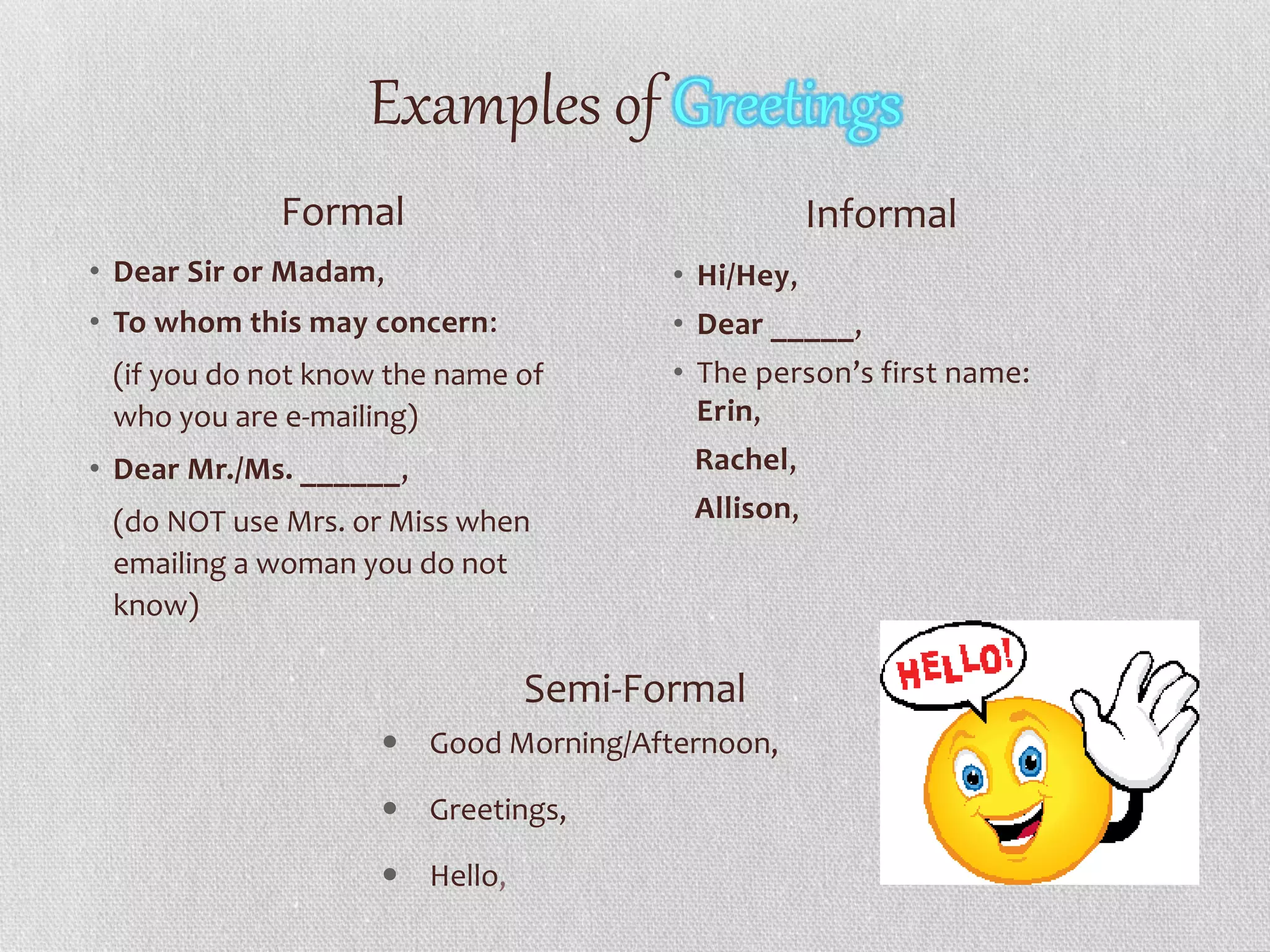 Email Etiquette PPT | PDF