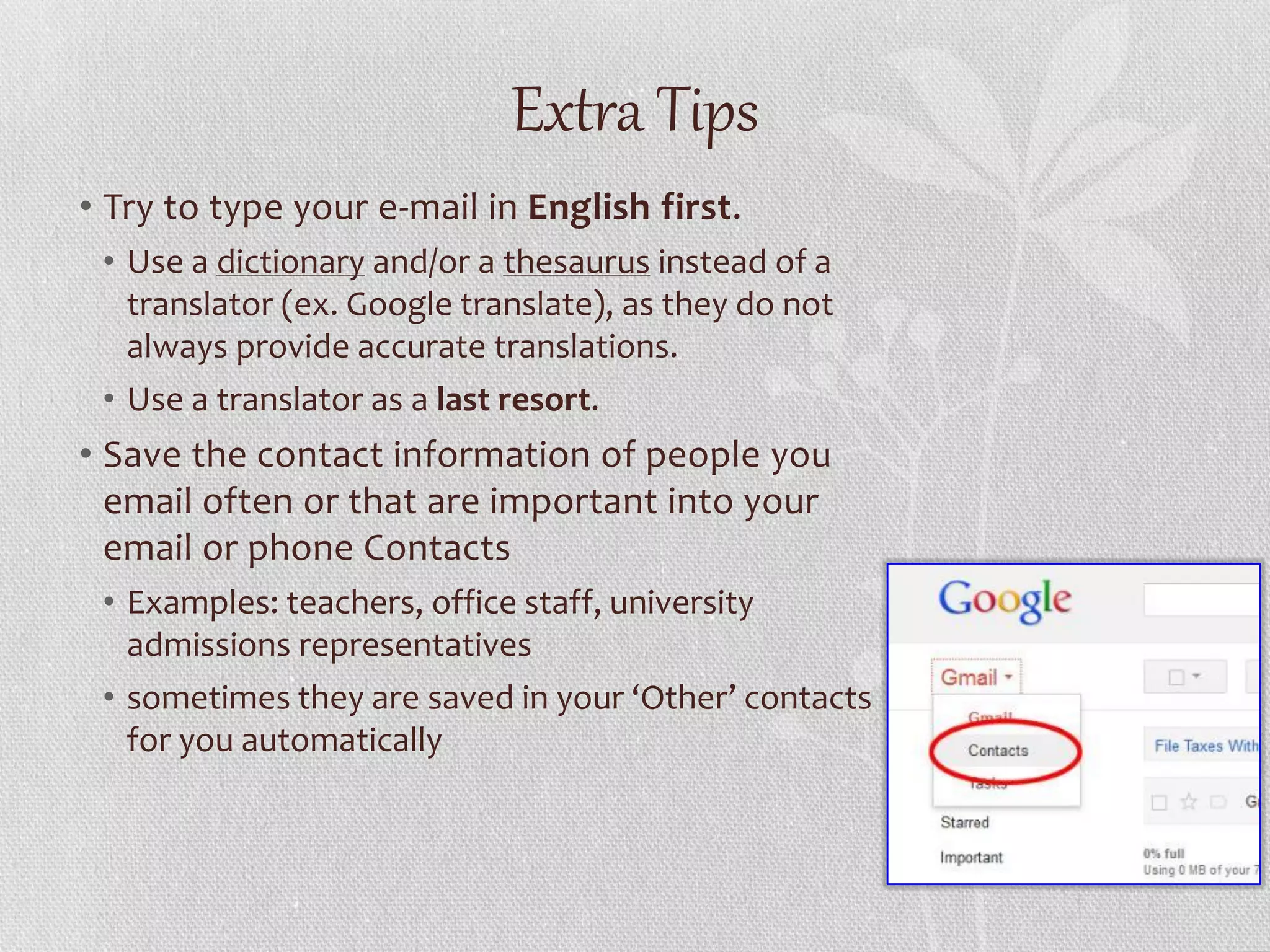 Email Etiquette PPT | PDF