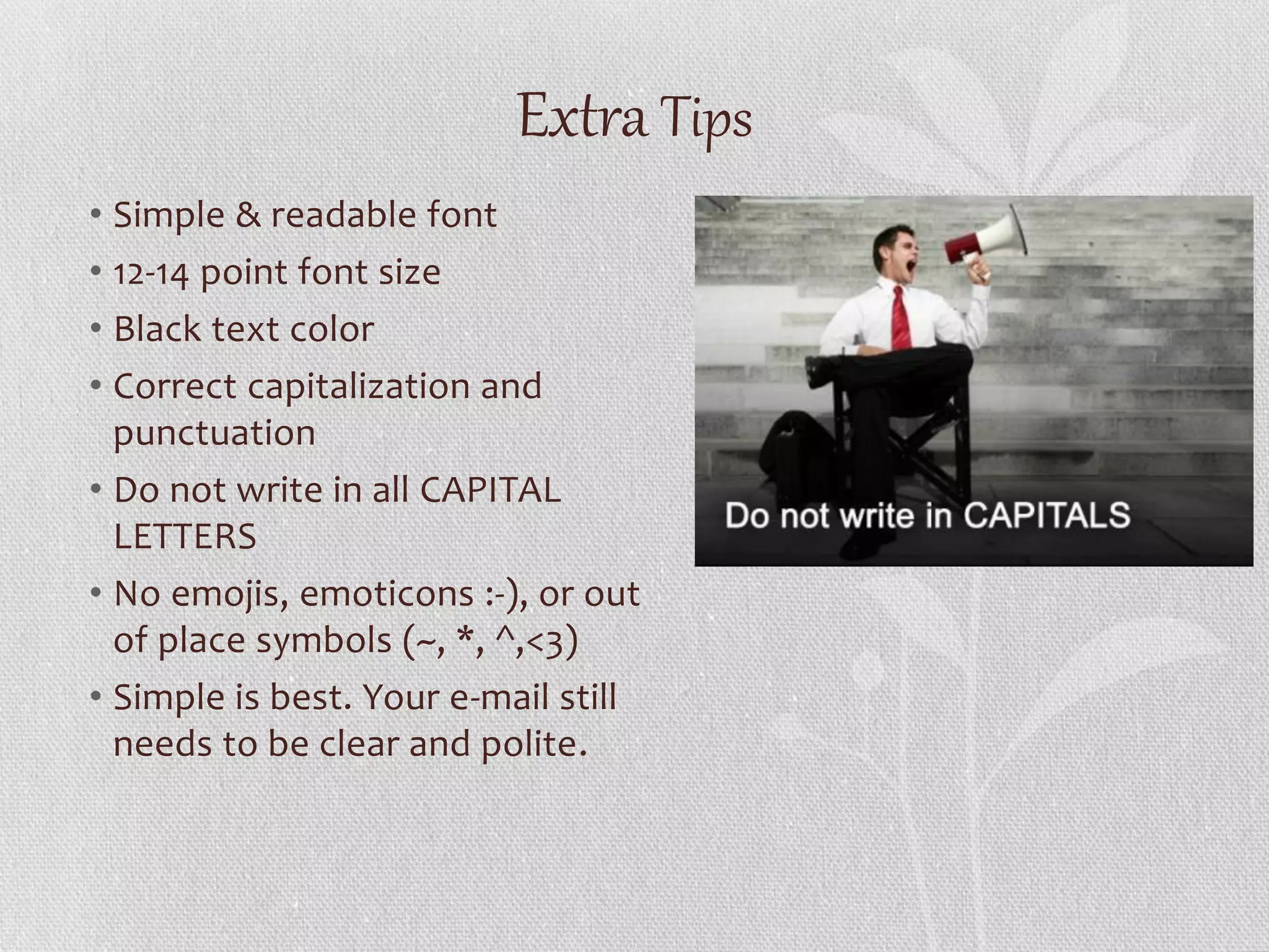 Email Etiquette PPT | PDF