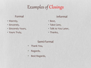 Email Etiquette PPT | PDF