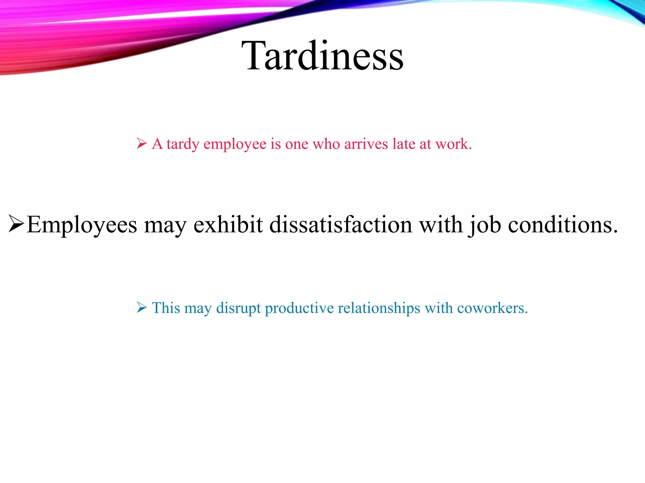 Absenteeism, Tardiness & Turnover at Aarong | PPTX