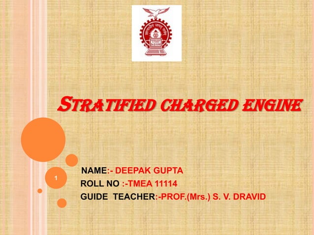 67984329 stratified-charged-engine-ppt | PDF