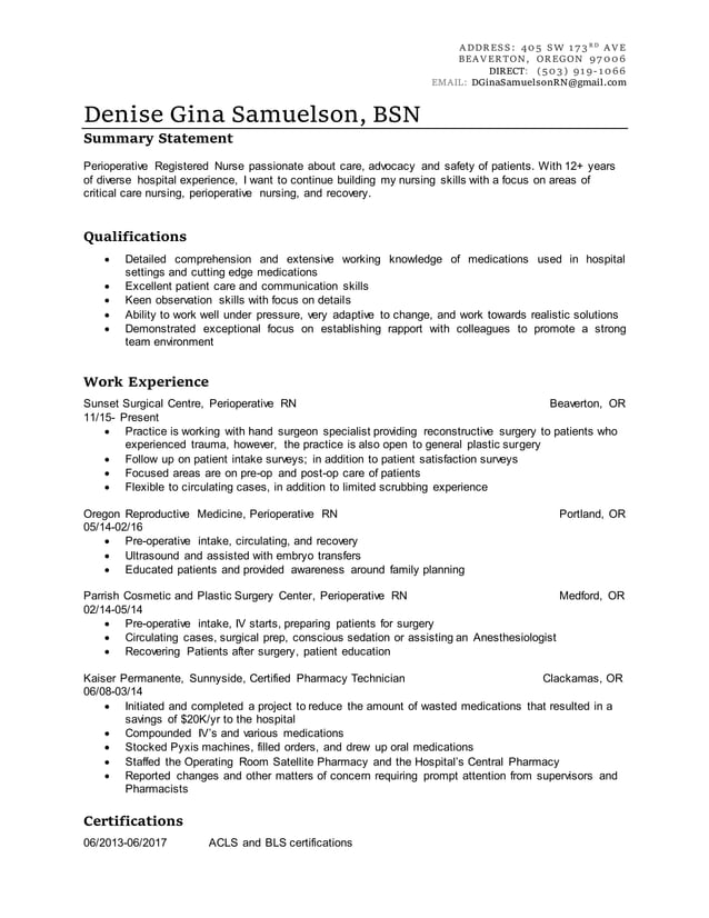BSN Resume | PDF