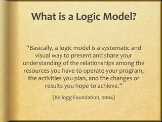 Logic Models | PPTX