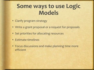 Logic Models | PPTX