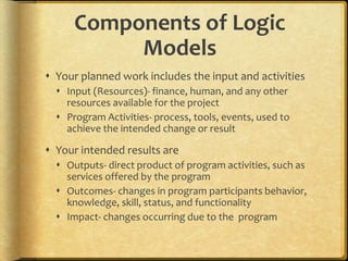 Logic Models | PPTX