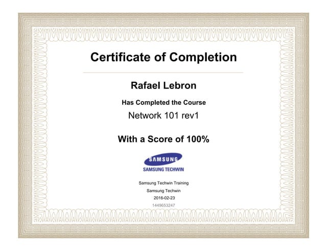 Network 101 rev1 Cert | PPT