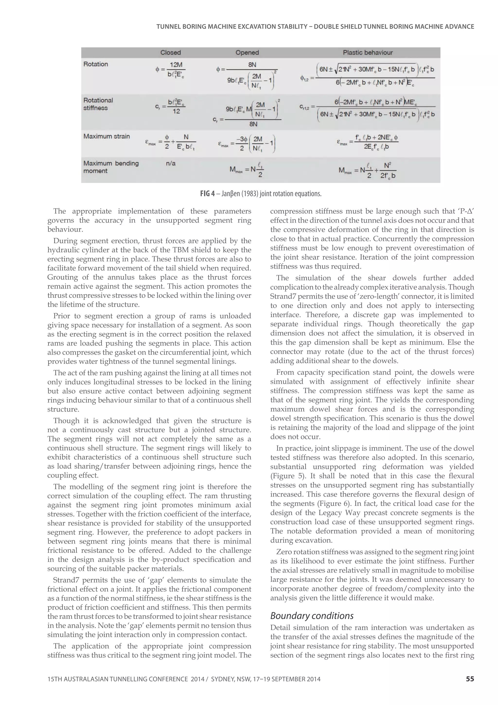 Tunnel Boring Machine excavation stability | PDF