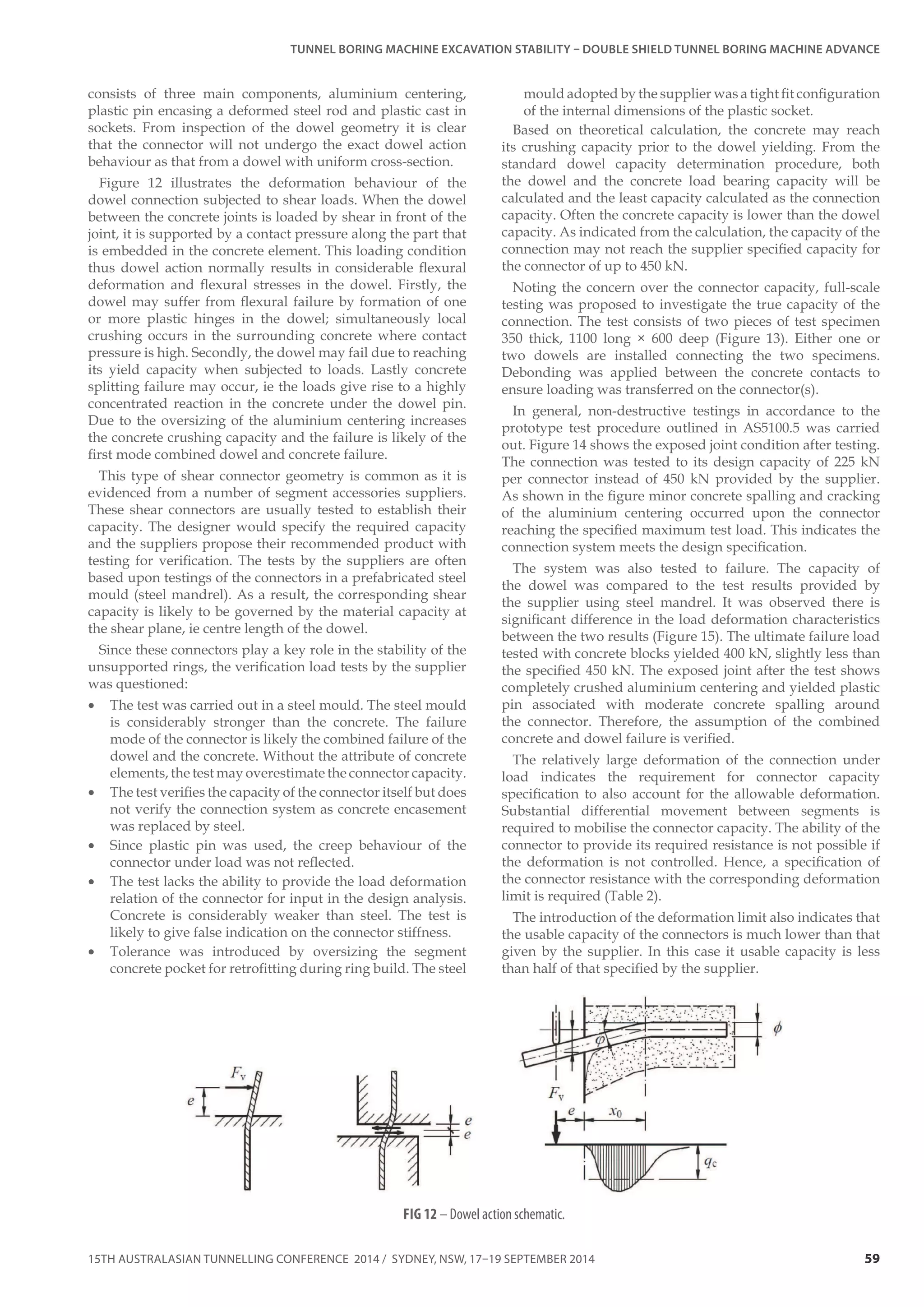 Tunnel Boring Machine excavation stability | PDF
