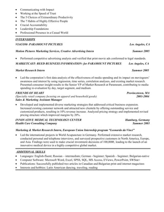 Irina Stefanova Resume | DOC