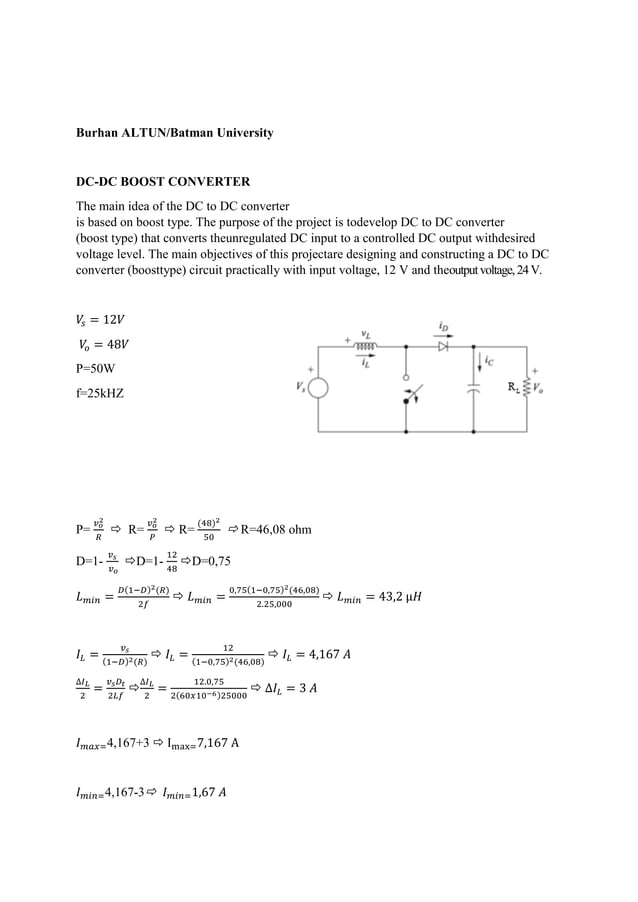DC-DC Boost Converter | PDF