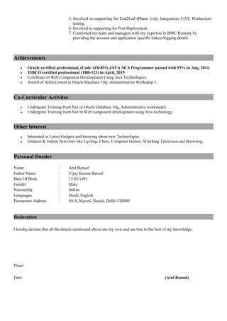 Atul Bansal_CV | PDF