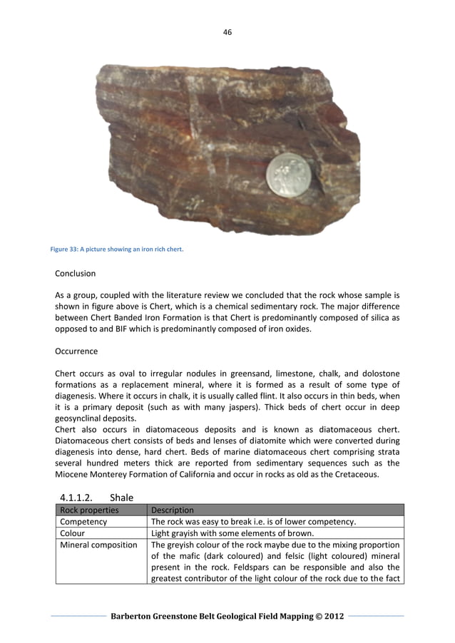 Barberton Geological Field Mapping 2012 | PDF | Geography | Science