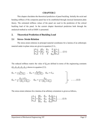BUCKLING BEHAVIOUR OF CFRP SANDWICH STRUCTURE | PDF