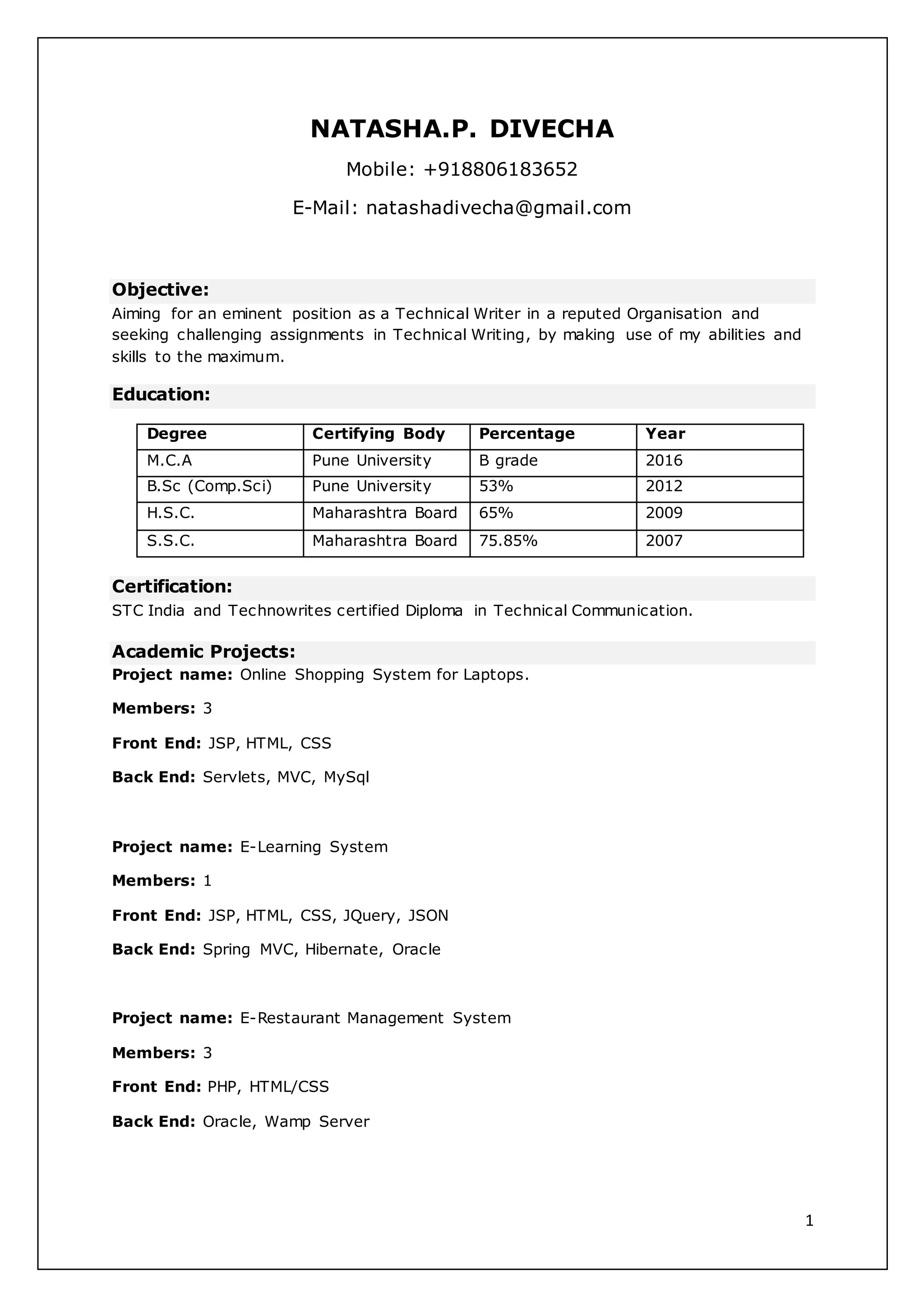 Resume-Natasha P Divecha | DOCX