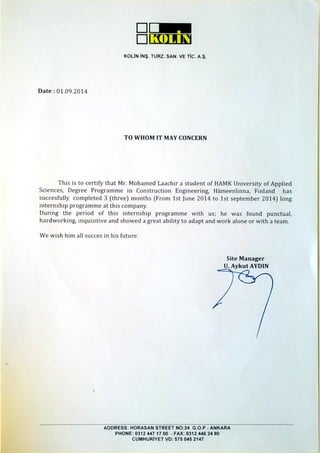 work certificate 1 | PDF