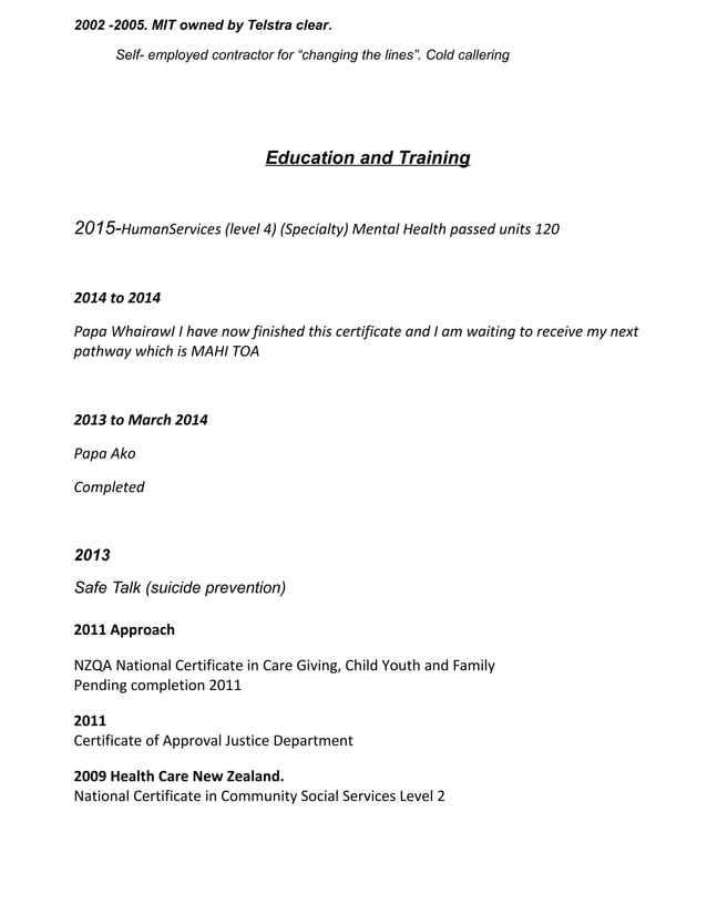 Diana Walker 2015 CV | RTF | Careers