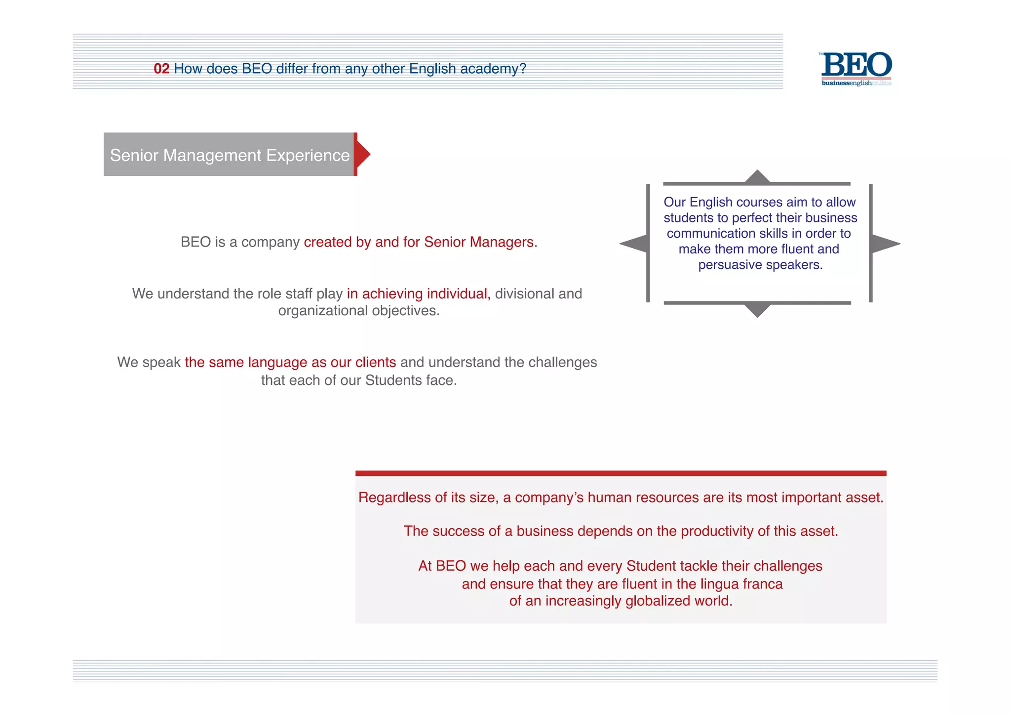 BEO Corporate Presentation