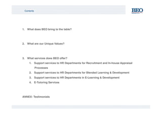 BEO Corporate Presentation | PDF