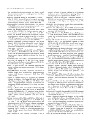 FGFR2 mutation spectrum | PDF | Ear, Nose and Throat Conditions ...