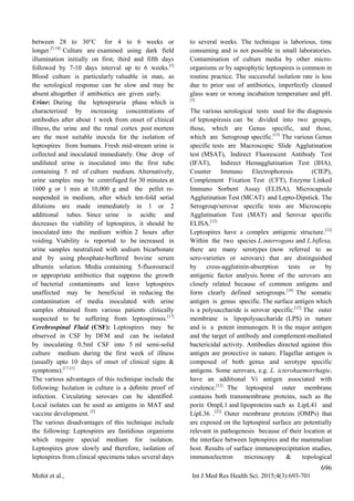 IJMRHS Leptospirosis-Review article | PDF