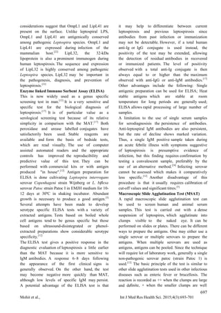 IJMRHS Leptospirosis-Review article | PDF