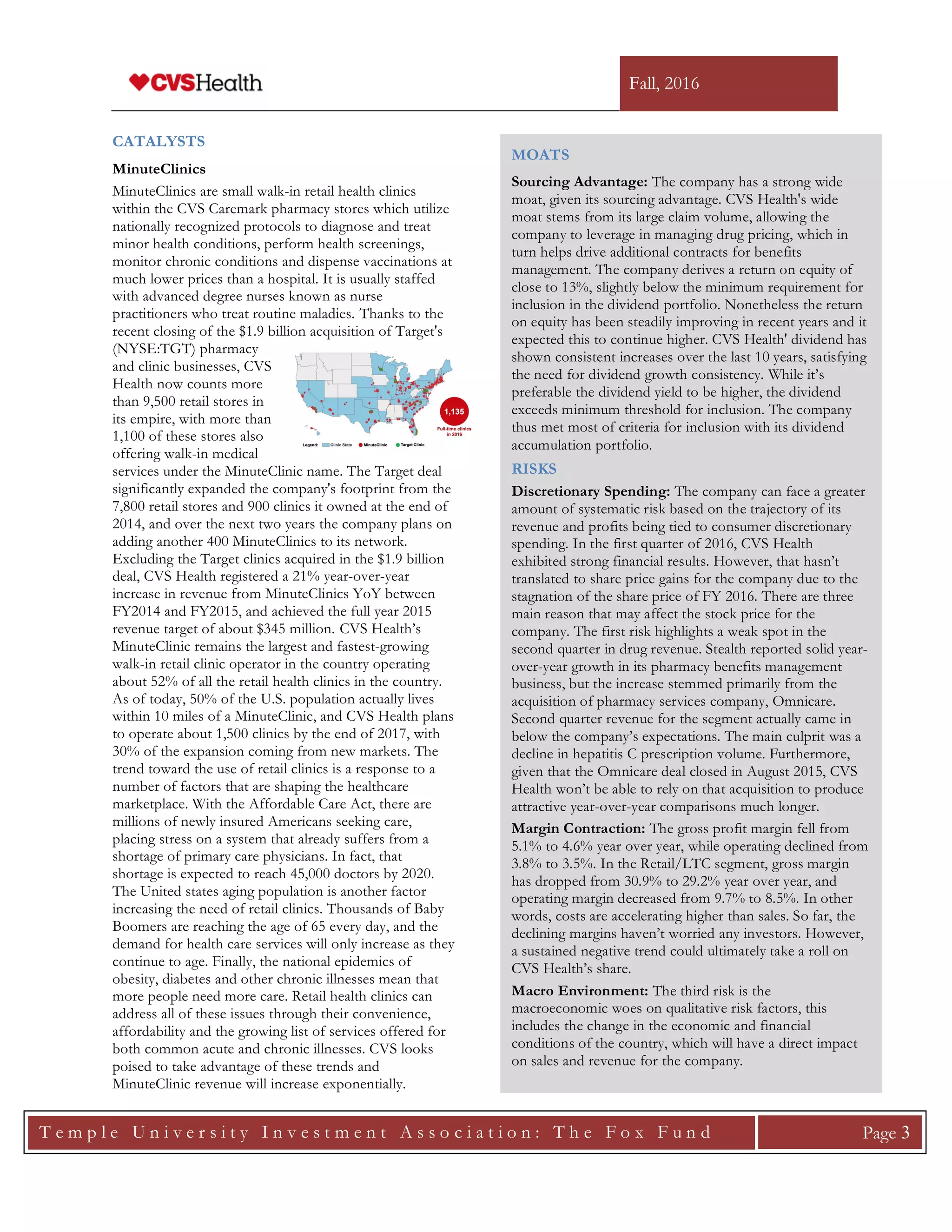 CVS Health INITIATING COVERAGE REPORT | PDF