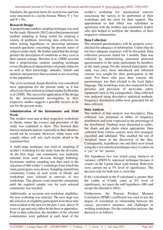 Common Health Challenges in Welding Workshops in Orodo, Mbaitoli L.G.A ...