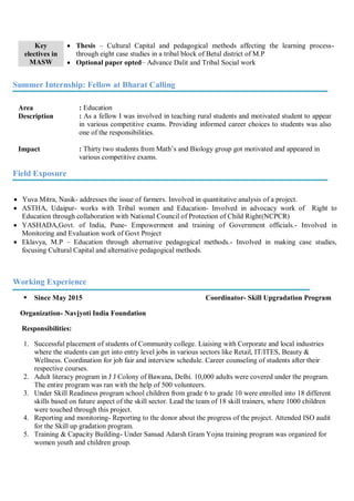 Shweta Choubey-CV | PDF