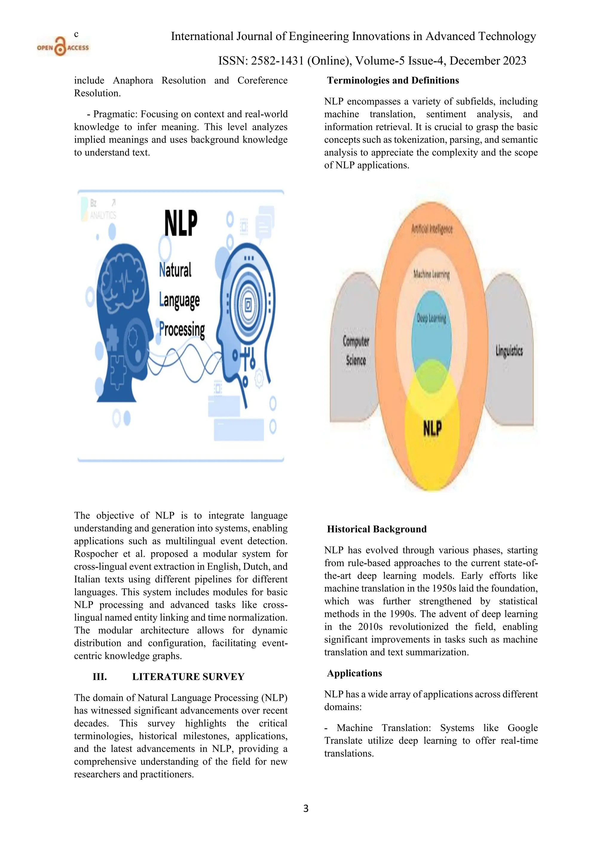 An In-Depth Exploration of Natural Language Processing: Evolution, Applications, and Future ...