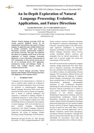 An In-Depth Exploration of Natural Language Processing: Evolution ...