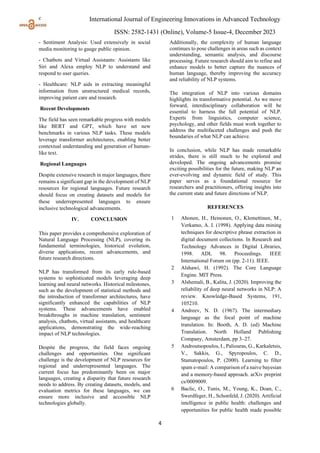 An In-Depth Exploration of Natural Language Processing: Evolution, Applications, and Future ...