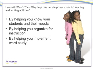 WordsTheirWay Books and PD | PPT | Educational Assessment | Education