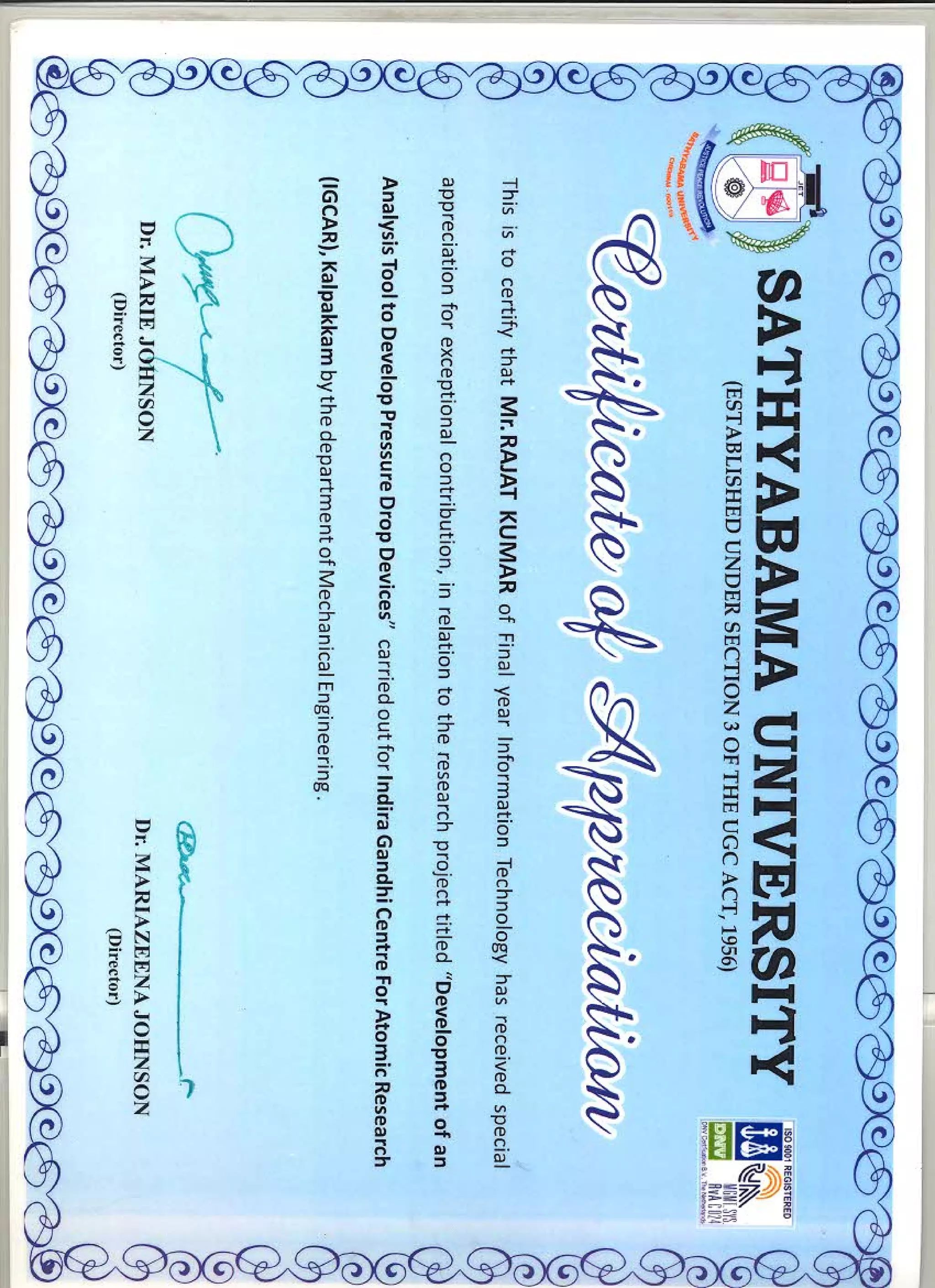 IGCAR_certificate | PDF