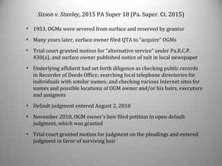 Oil and Gas Case Law Update | PPT