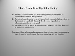 Oil and Gas Case Law Update | PPT