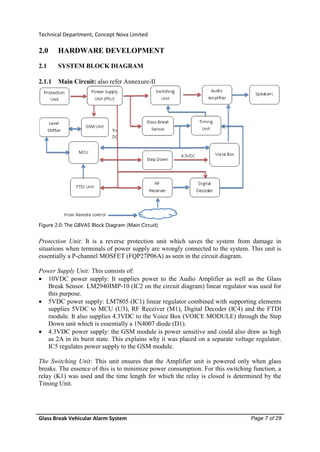 Technical Documentation_Glass Break Vehicular Alarm System | PDF