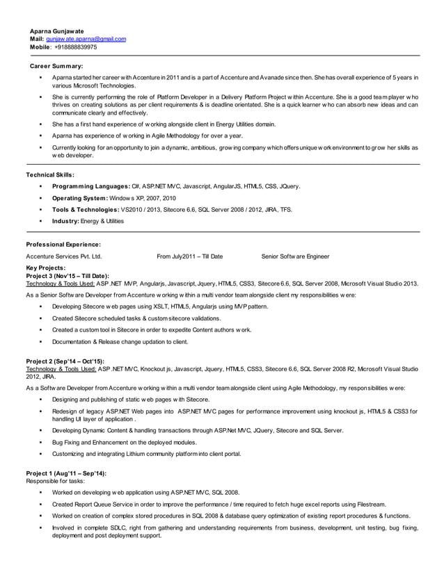Resume_ Aparna_Gunjawate | PDF