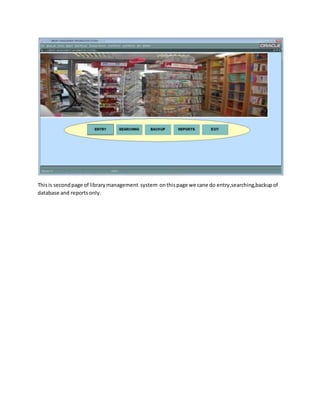 This is login page of library management system | DOCX