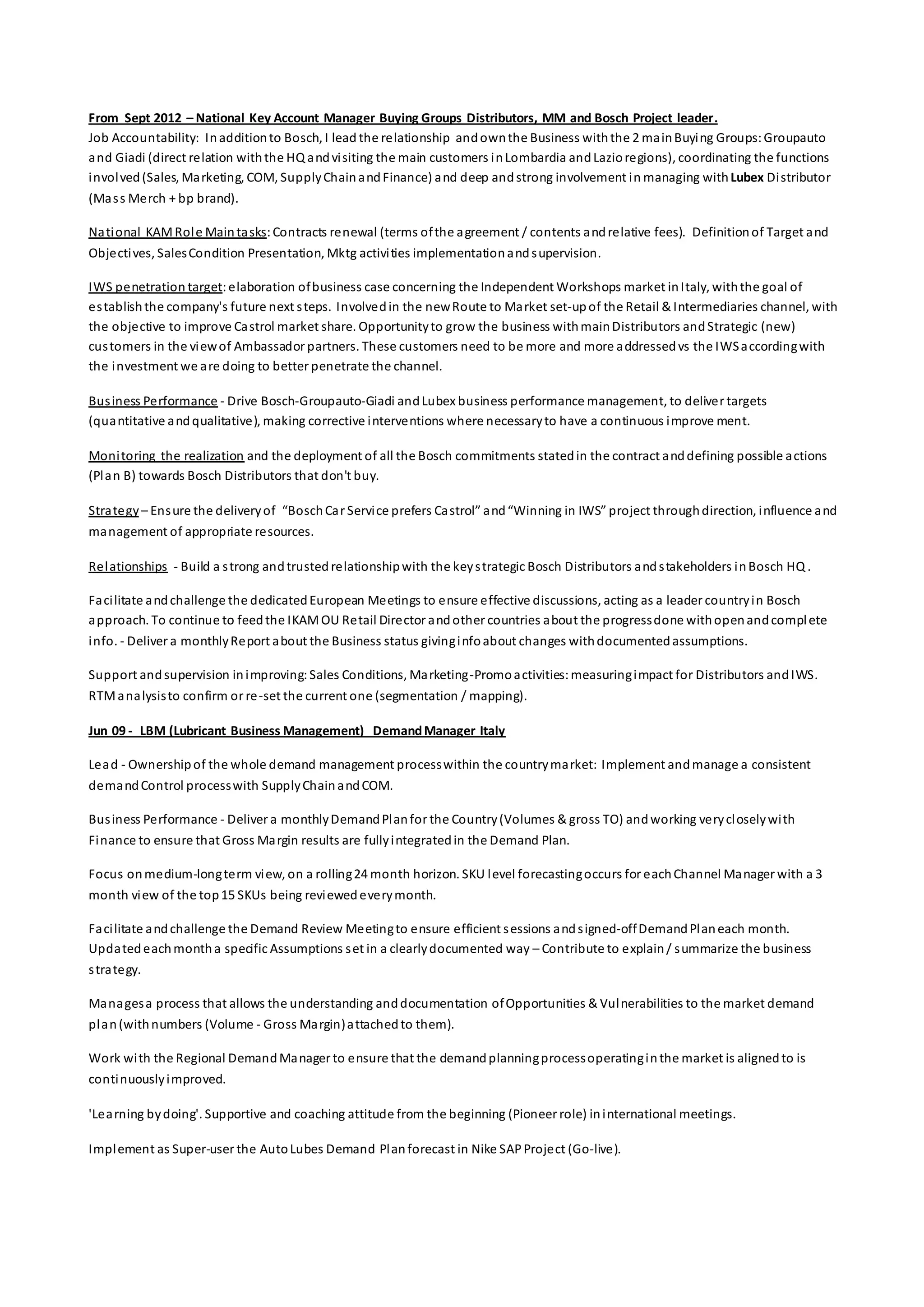 Curriculum Vitae Roberto G | DOCX