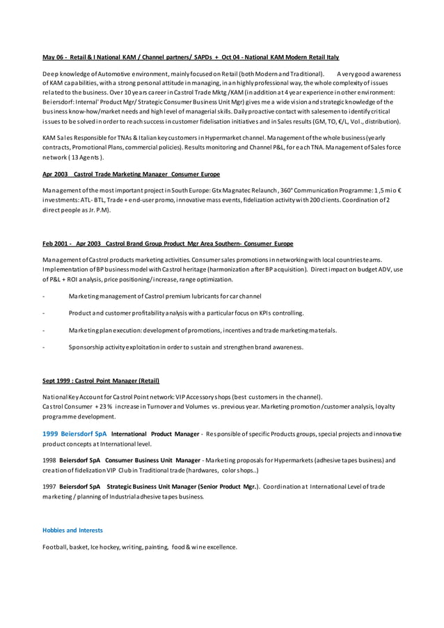 Curriculum Vitae Roberto G | DOCX | Business Administration | Business