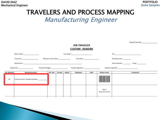 PORTFOLIO (Manufacturing Engineering) | PPSX