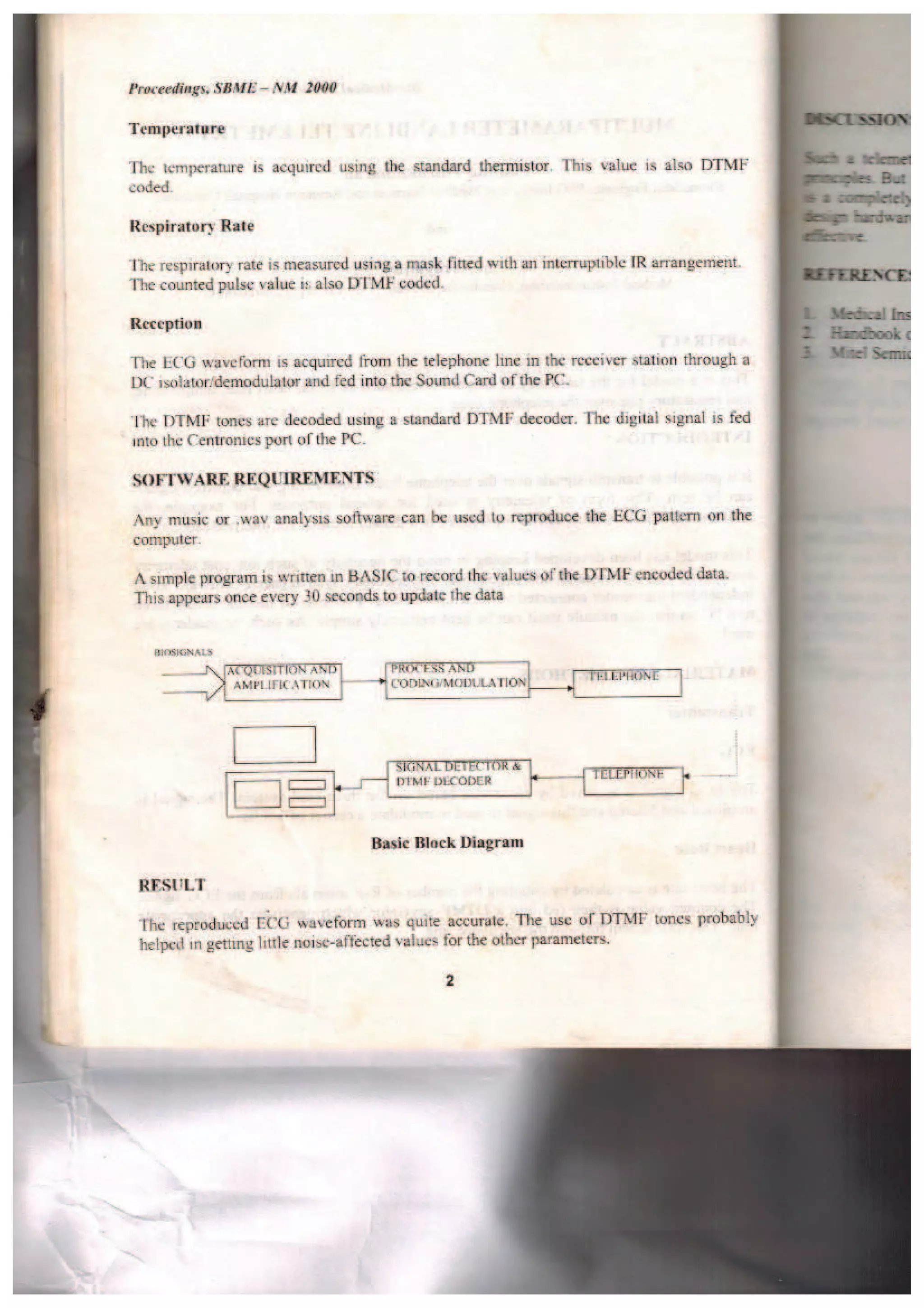 Multiparameter Landline Telemetry | PDF