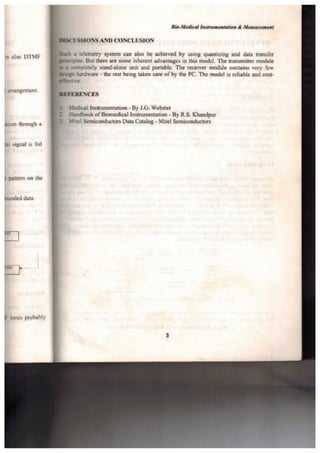 Multiparameter Landline Telemetry | PDF