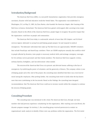 American Red Cross Field Report | DOCX