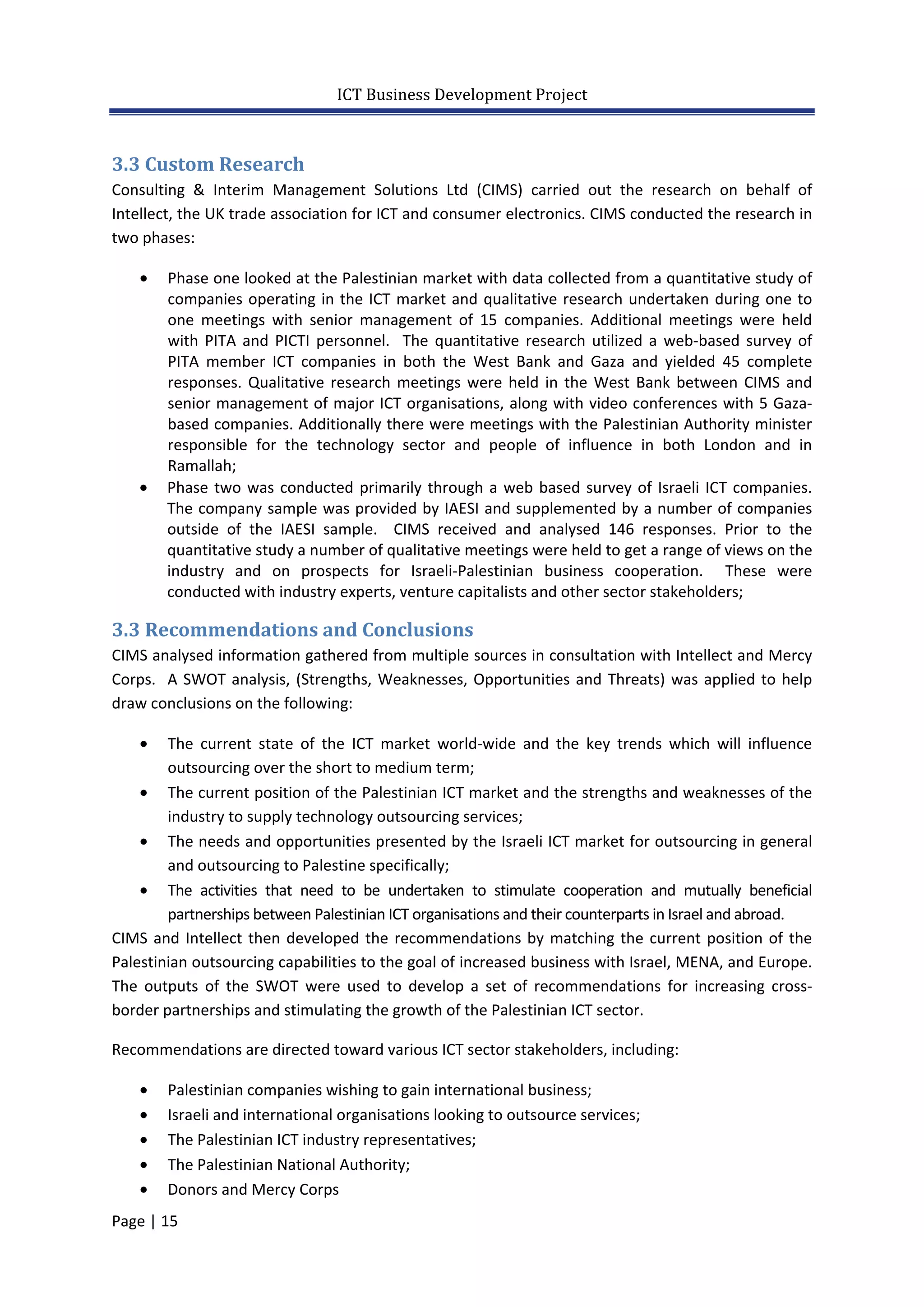 Market Mapping report | PDF
